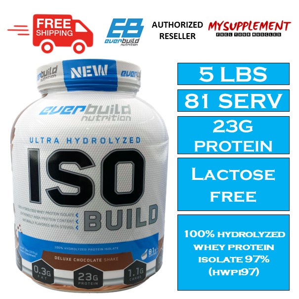 Everbuild Iso Build 5lbs ( 100% hydrolyzed whey protein isolate / hydro ...