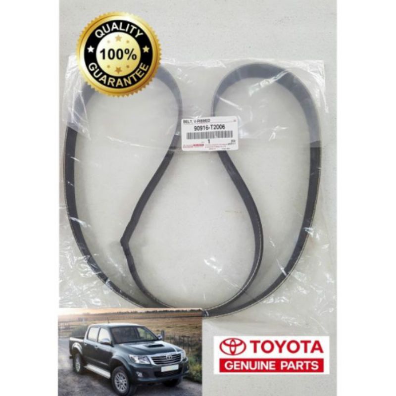 TOYOTA HILUX FORTUNER KUN25 FAN BELT 90916-T2006 KUN26 KUN50 KUN60 1KD ...
