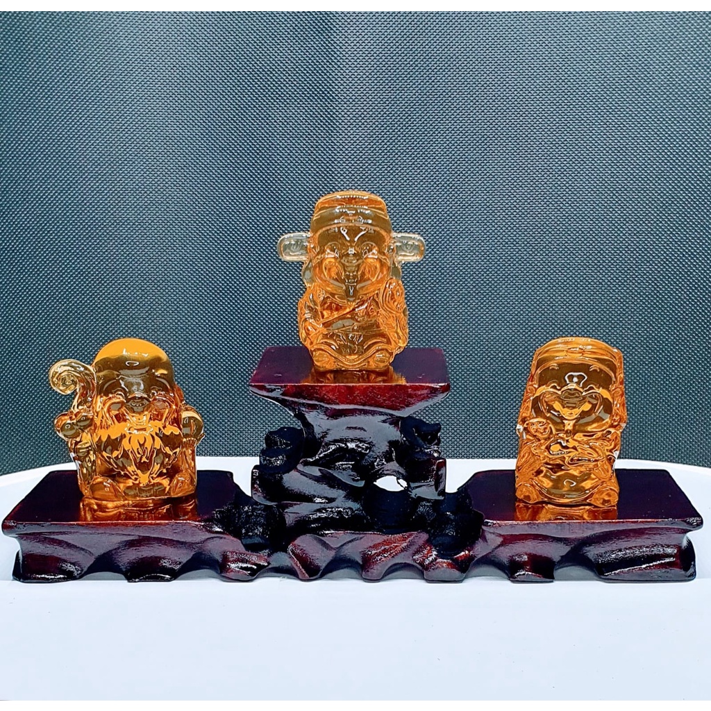 Crystal Fu Lu shou set 水晶福禄寿一套 | Shopee Singapore