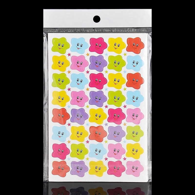 10 Sheets 400pcs Children Smile Stars Reward Decal Kids Teacher Label ...