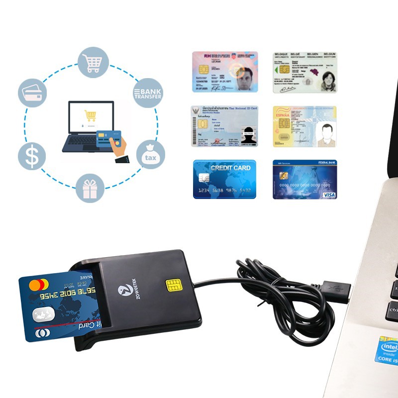 Hot USB Smart Card Reader IC / ID Card Reader Plug And Play For PC Card ... Hot USB Smart Card Reader IC / ID Card Reader Plug And Play For PC Card ...