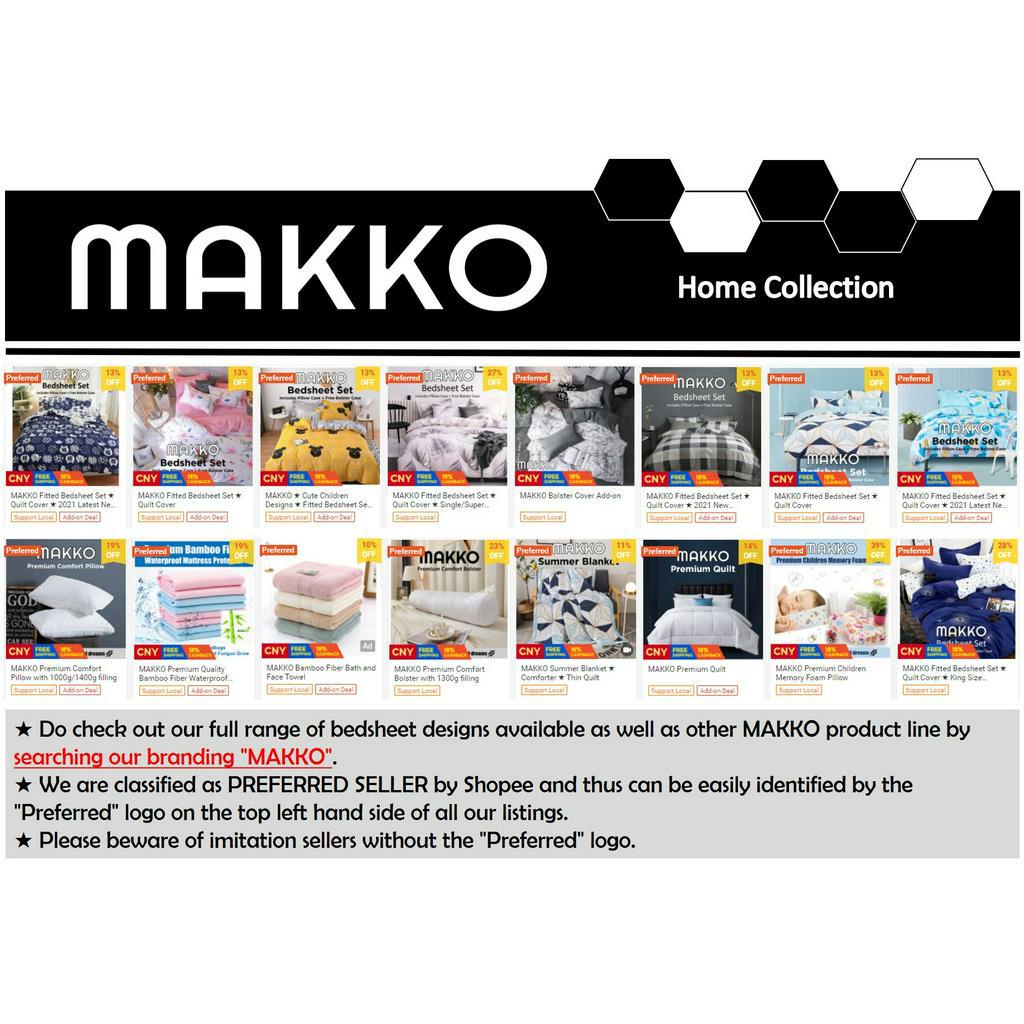 MAKKO Fitted Bedsheet Set ★ Quilt Cover Sold Separately | Shopee Singapore