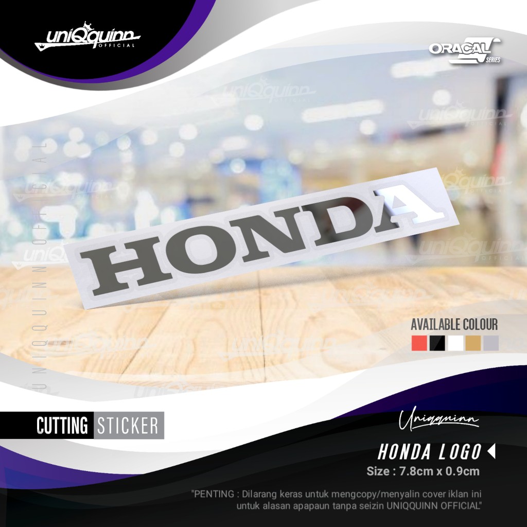 Uq Small Honda Sticker Sticker | Cutting Sticker Honda Motorcycle ...