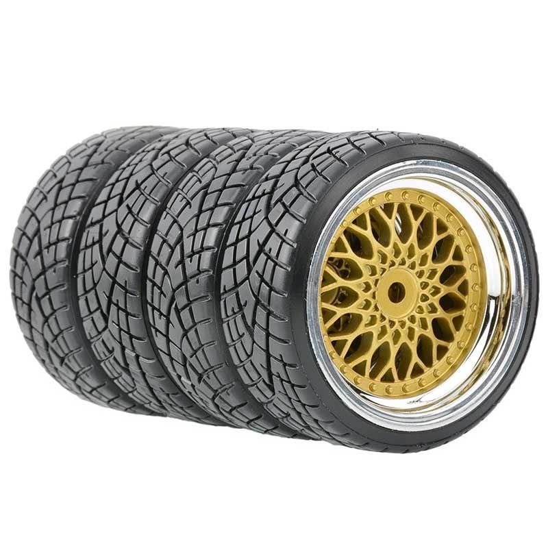 Drift Tyres & Wheels 6mm Offset for 1/10 RC Drift or Touring Car ...