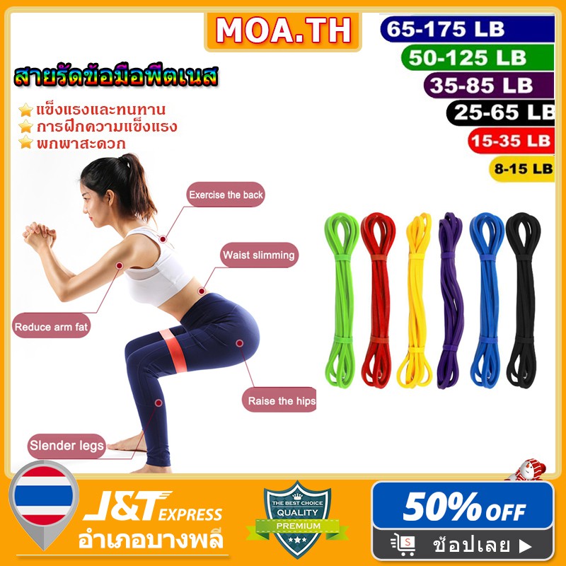 Resistance Exercise Rubber Bands TRAINING BAND BY DECATHLON 5-Level ...