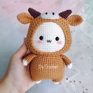 Safe Stuffed Buffalo as a Gift for Children - Handmade Crocheted Wool ...