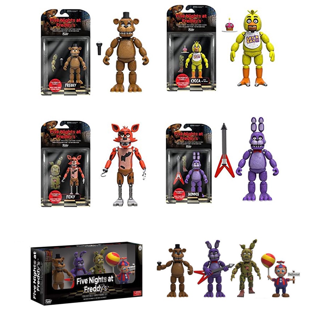 Funko Fnaf Five Nights At Freddy's Nightmare Freddy Chica Bonnie ...