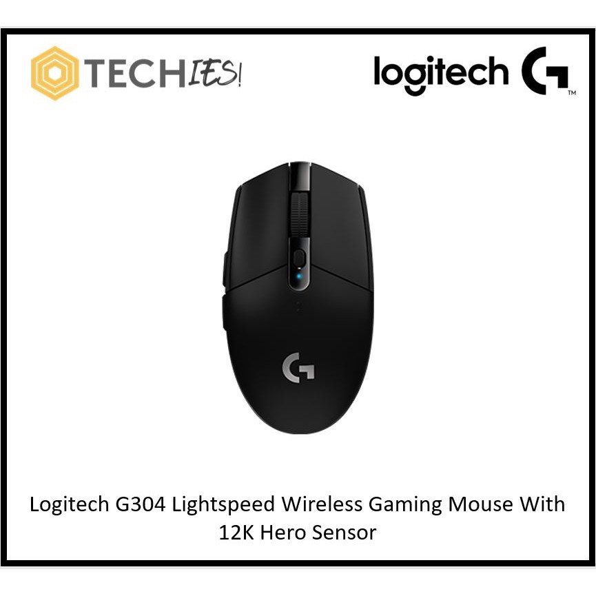 Logitech G304 LIGHSTPEED Wireless Gaming Mouse, Hero 12K Sensor, 12,000 ...