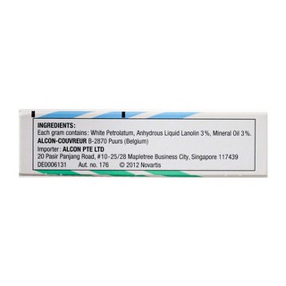 [Bundle of 3] Alcon Duratears Sterile Ocular Lubricant Ointment 3.5g ...