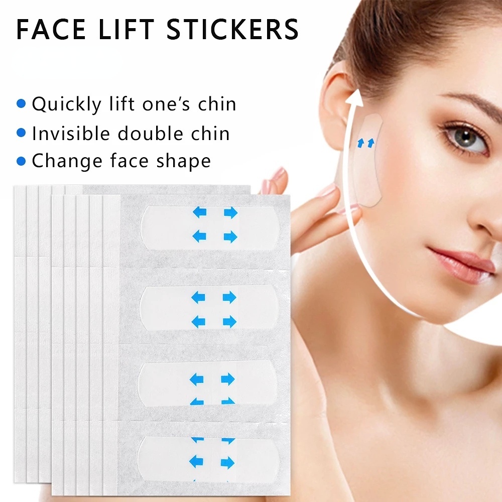 40Pcs/Box Transparent Skin-friendly Invisible Thin Face Lifting ...