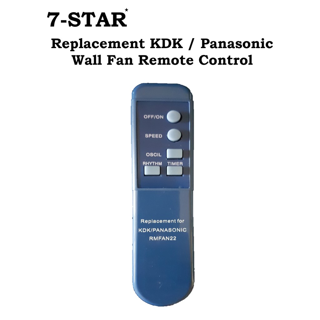 KDK / Panasonic / National Wall & Stand Fan Remote Control | Shopee ...
