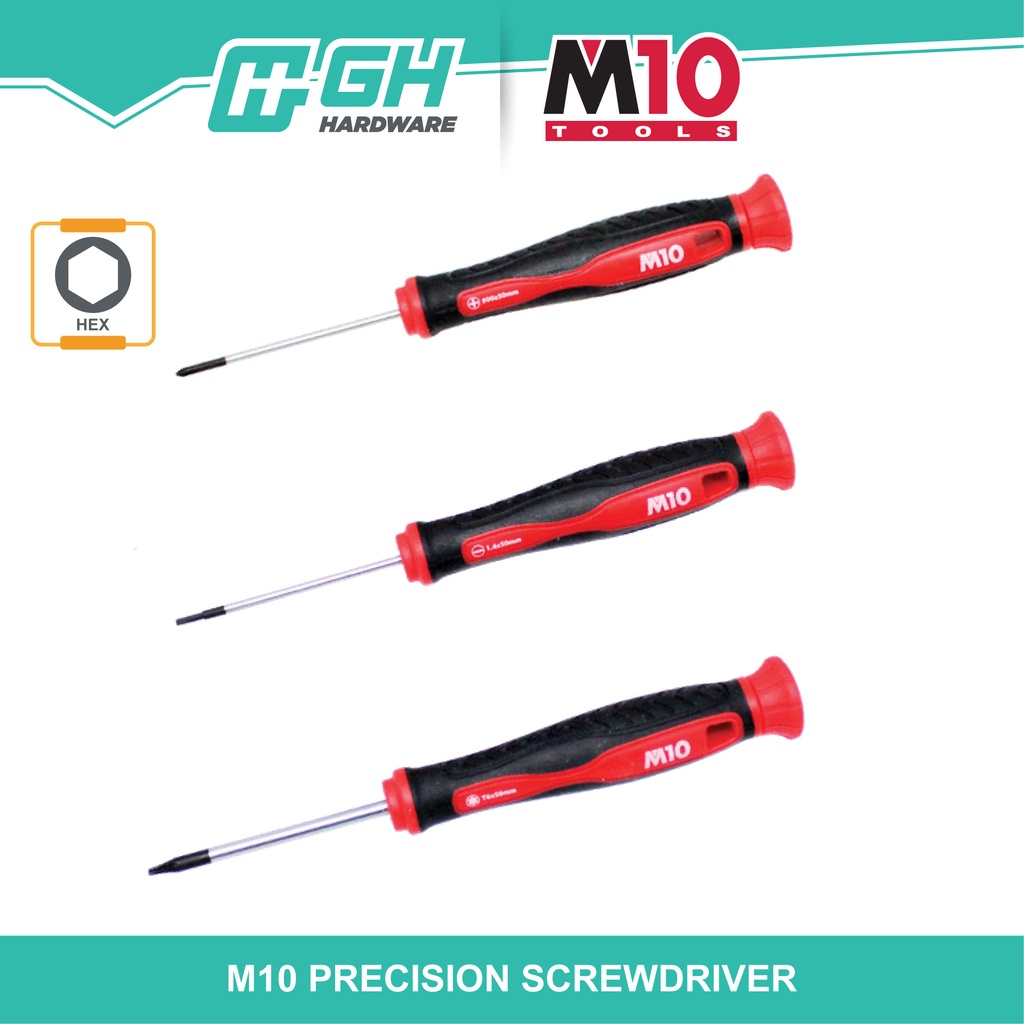[ GH HARDWARE ] M10 Hex Precision Screwdriver - mm - 0.9 / 1.3 / 1.5 ...