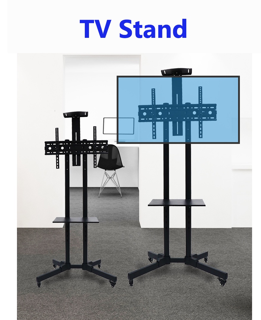 （SG Ready stock）Ayuqi--32-75 Inch Mobile Floor-standing TV Stand LCD TV ...