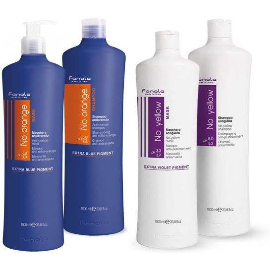 Trial/Full Fanola No Yellow Purple Shampoo / Purple No Yellow Mask ...