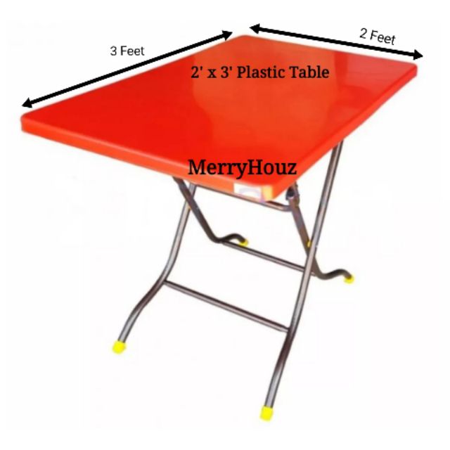 Meja Pasar Malam 2x3/ Foldable Plastic Dining Table 2’' x 3’ Meja Lipat ...