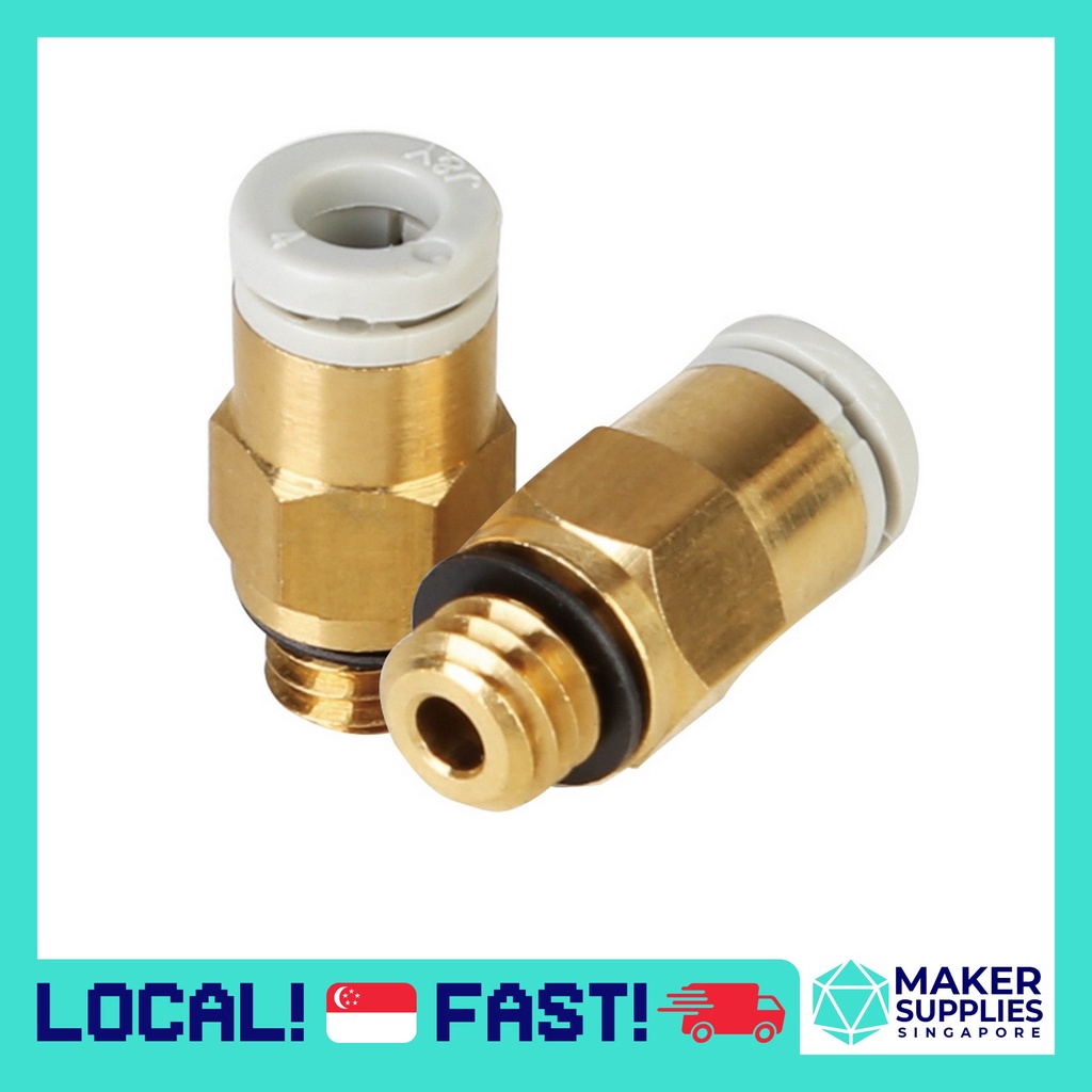 Creality Small Pneumatic Joint Connector for 3D Printer (Set of 2pcs ...