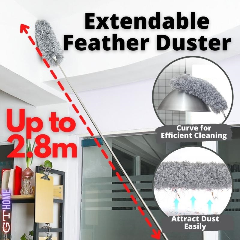 Extendable Microfiber Cleaning Duster extendable up to 2.8m to clean ...