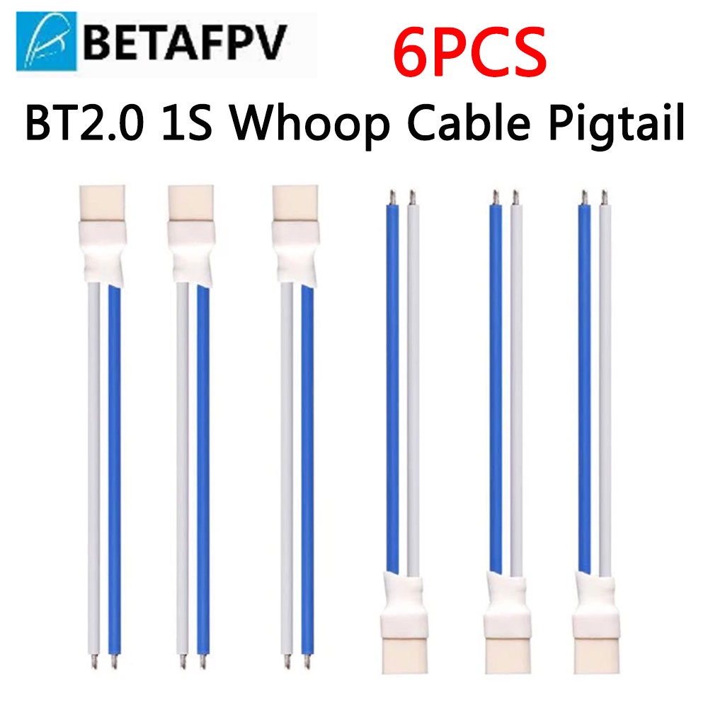 6PCS BETAFPV BT2.0 1S Whoop Cable Pigtail 22AWG with BT2.0 Male ...