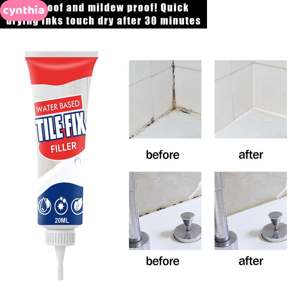 Ready Tile Reform Grout Line Sealer Filler Cleaner Floor Wall Toilet ...