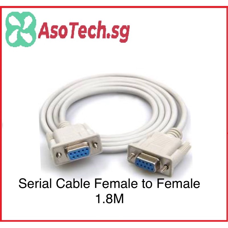 Serial Cable Female to Female RS232 DB9 9 Pin 1.8m / 3m Converter ...
