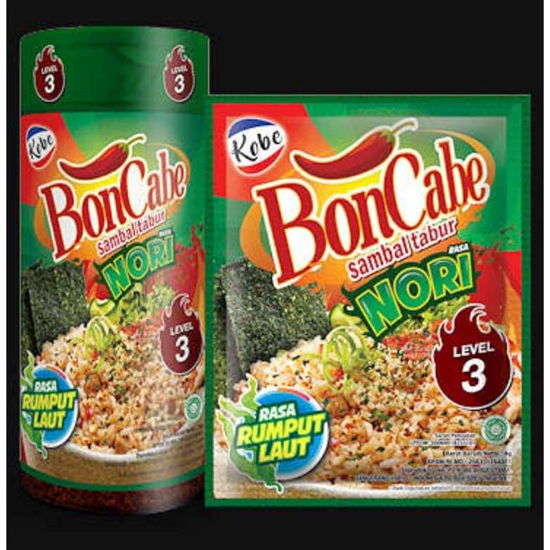 Kobe Bon Cabe Sambal Tabur (Chilli Sprinkle) Level 3 - Rasa Nori ...