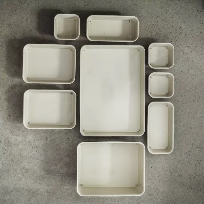 Rectangular Holder Plastic/Beige25x35x5 Cm | Shopee Singapore