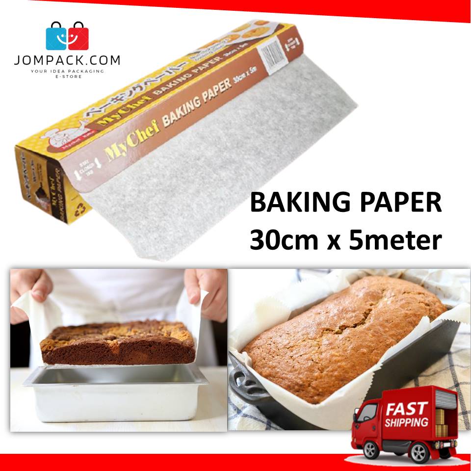 MY Chef Non-stick Baking Paper 5M x 300mm (Kertas Minyak) | Shopee ...