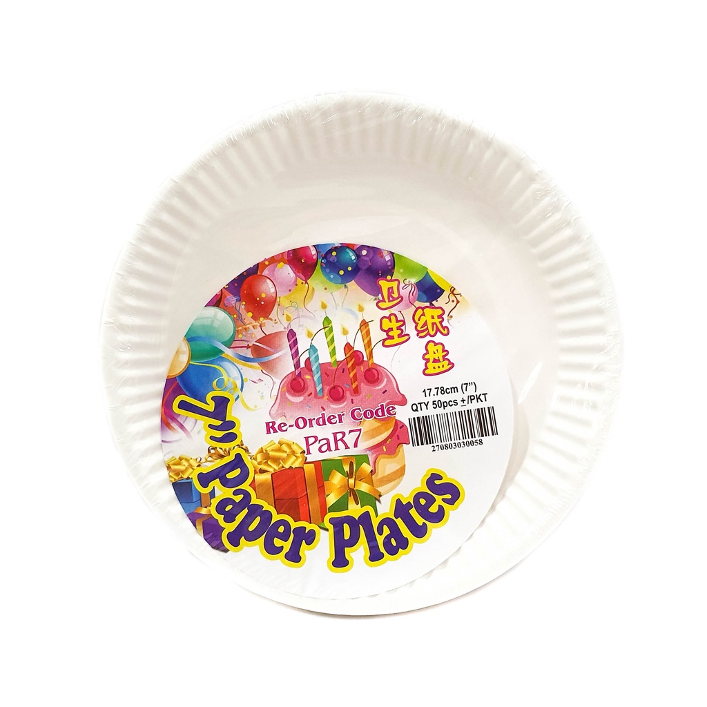 [SG Stock] Disposable Partyware Party Supplies Paper Plastic Plate Bowl ...