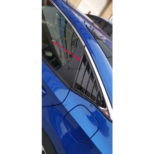 Honda Civic FE 2022 11th Rear Window Trim Triangle Cover Piano Black ...