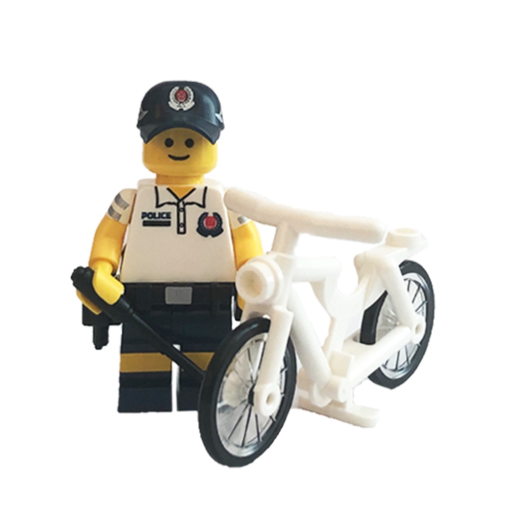 [Bundle] SPF Community Policing Unit Minifigure + Bicycle Accessory ...