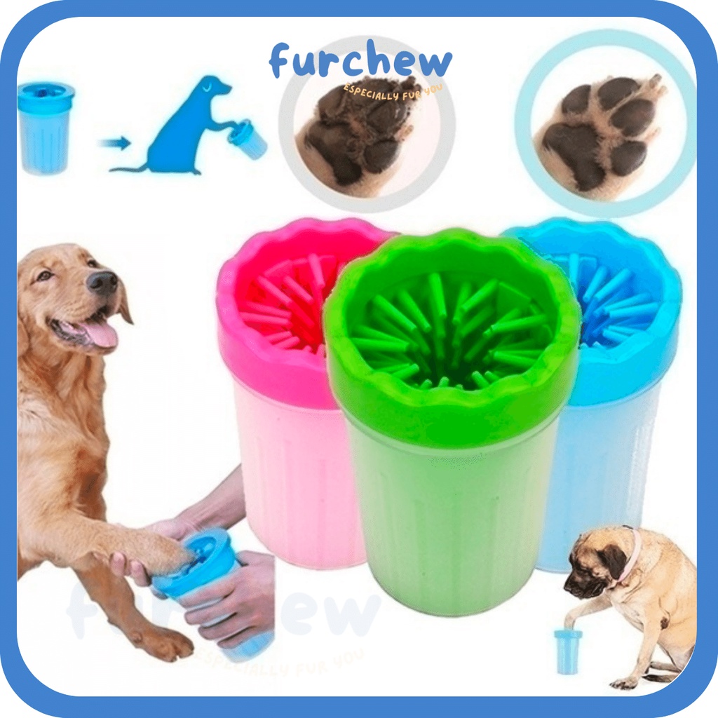 [SG] Dog Portable Paw Cleaner Silicone Cup - Paw Washer for Cleaning of ...