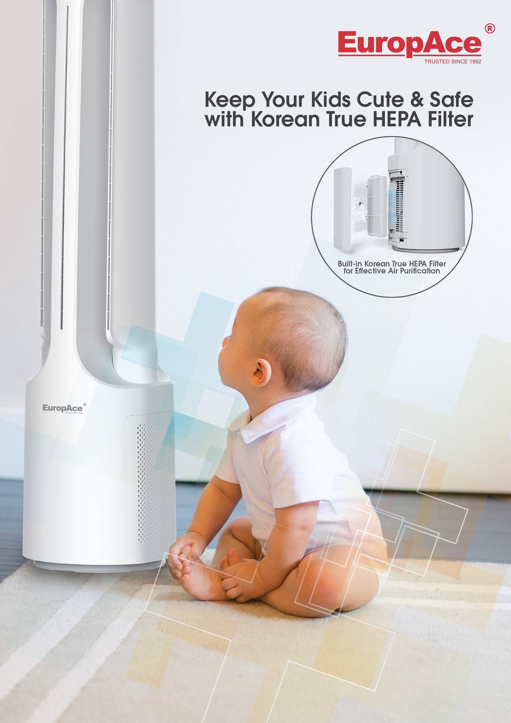EuropAce Intelligent Dual Wings Air Purifying Bladeless Fan | EBFZ1 ...