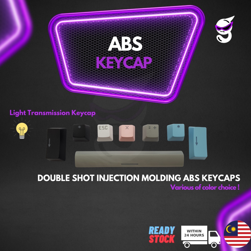 ABS Keycap | DIY Mechanical Keyboard | 104 Keys | Keycap Set | Shopee ...