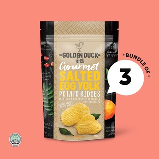 [Bundle of 3] The Golden Duck Salted Egg Yolk Potato Ridges Potato ...
