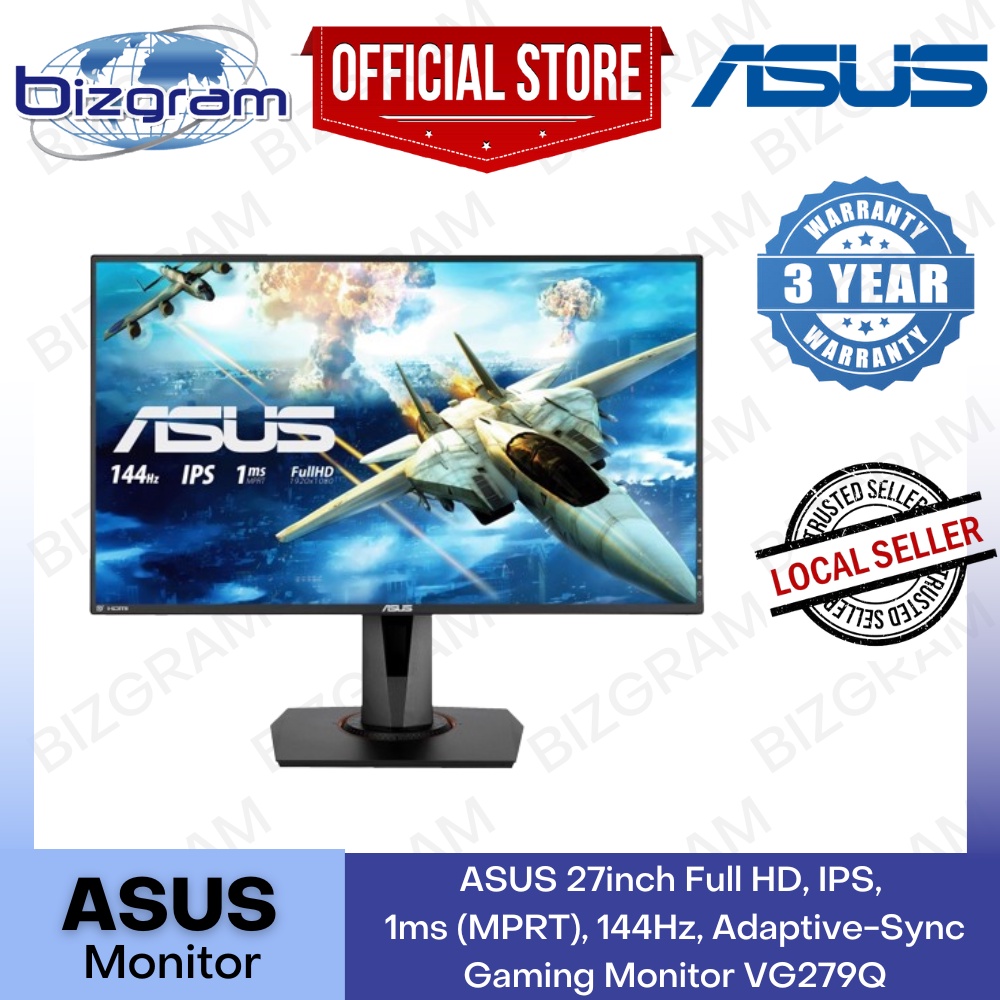 ASUS 27inch Full HD, IPS, 1ms (MPRT), 144Hz, Adaptive-Sync Gaming ...