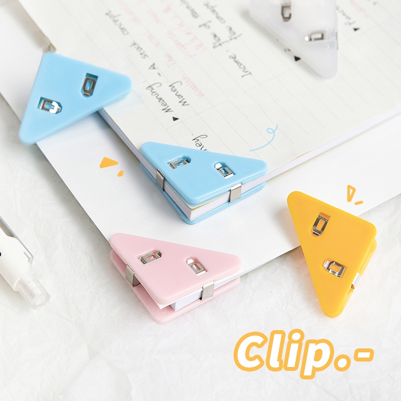5pcs Mini Color Corner Clips Set Transparent & Solid Colorful Page ...
