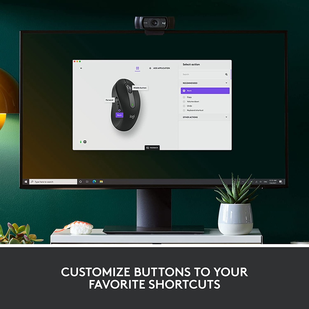 Logitech Signature M650 Wireless Mouse - Silent Clicks, Customisable ...
