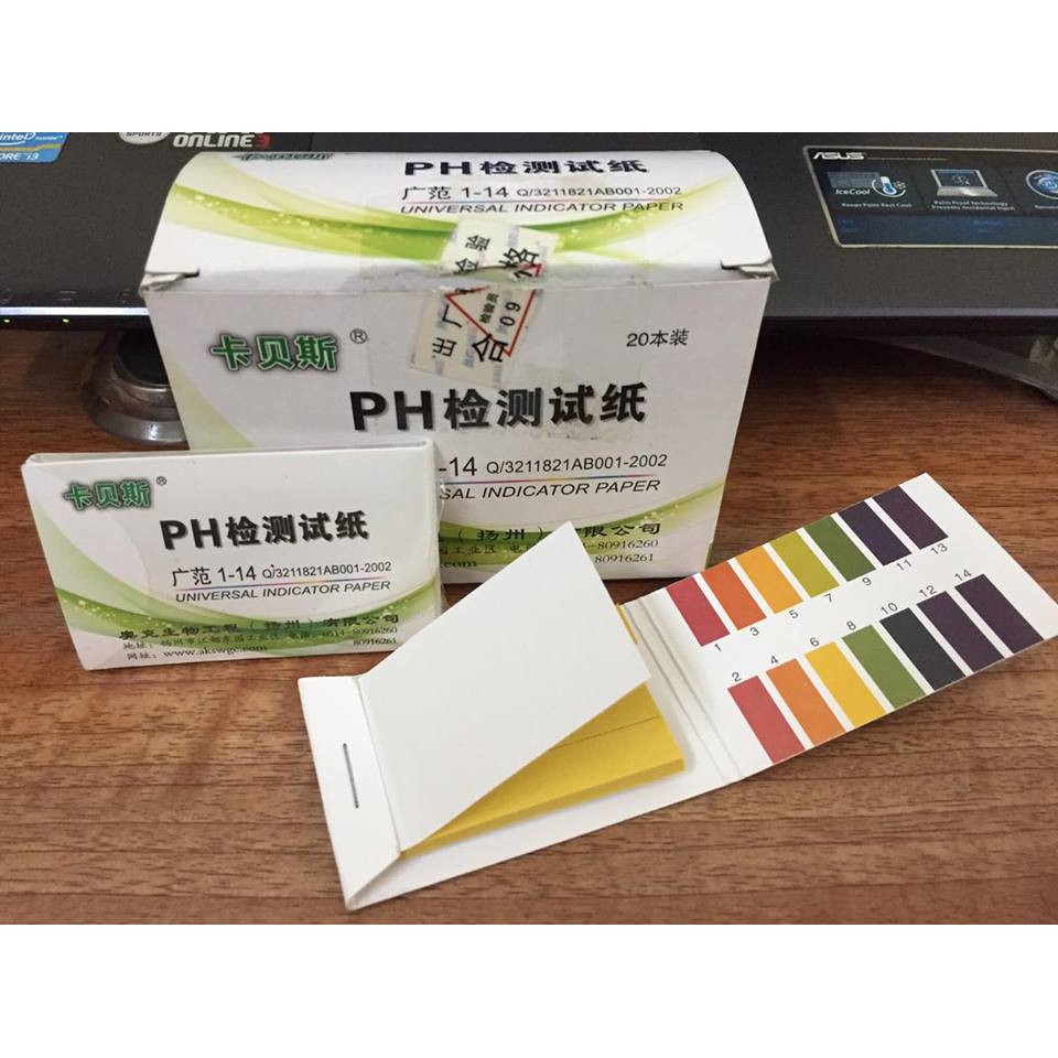 Purple Litmus Paper for Testing pH Scale from 1 to 14 - 80 pieces with ...