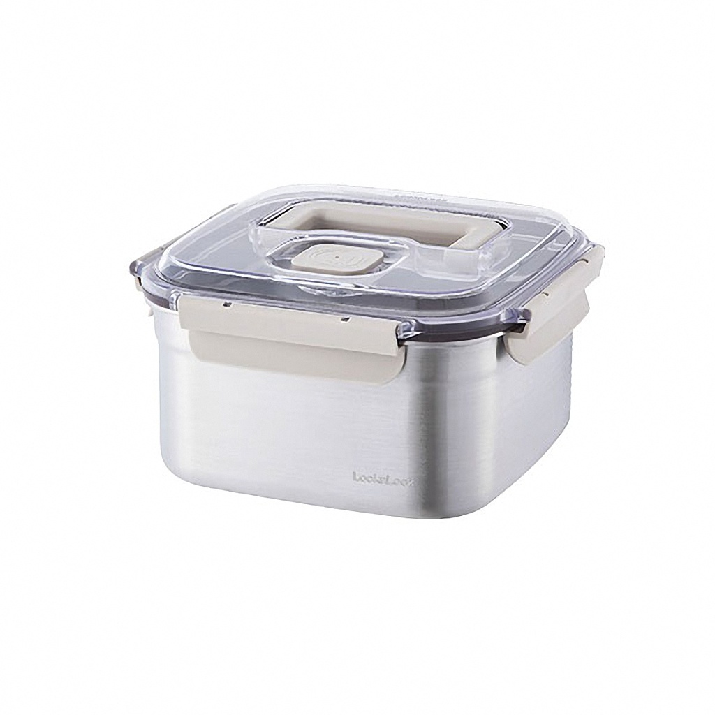 Lock&Lock Stainless Steel Breathing Kimchi Fermentation Food Storage ...