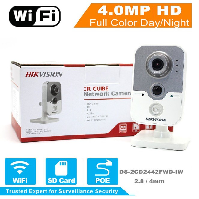 Hikvision DS-2CD2443GO-IW 4MP WIFI POE IR Wireless Baby Pet Camera ...