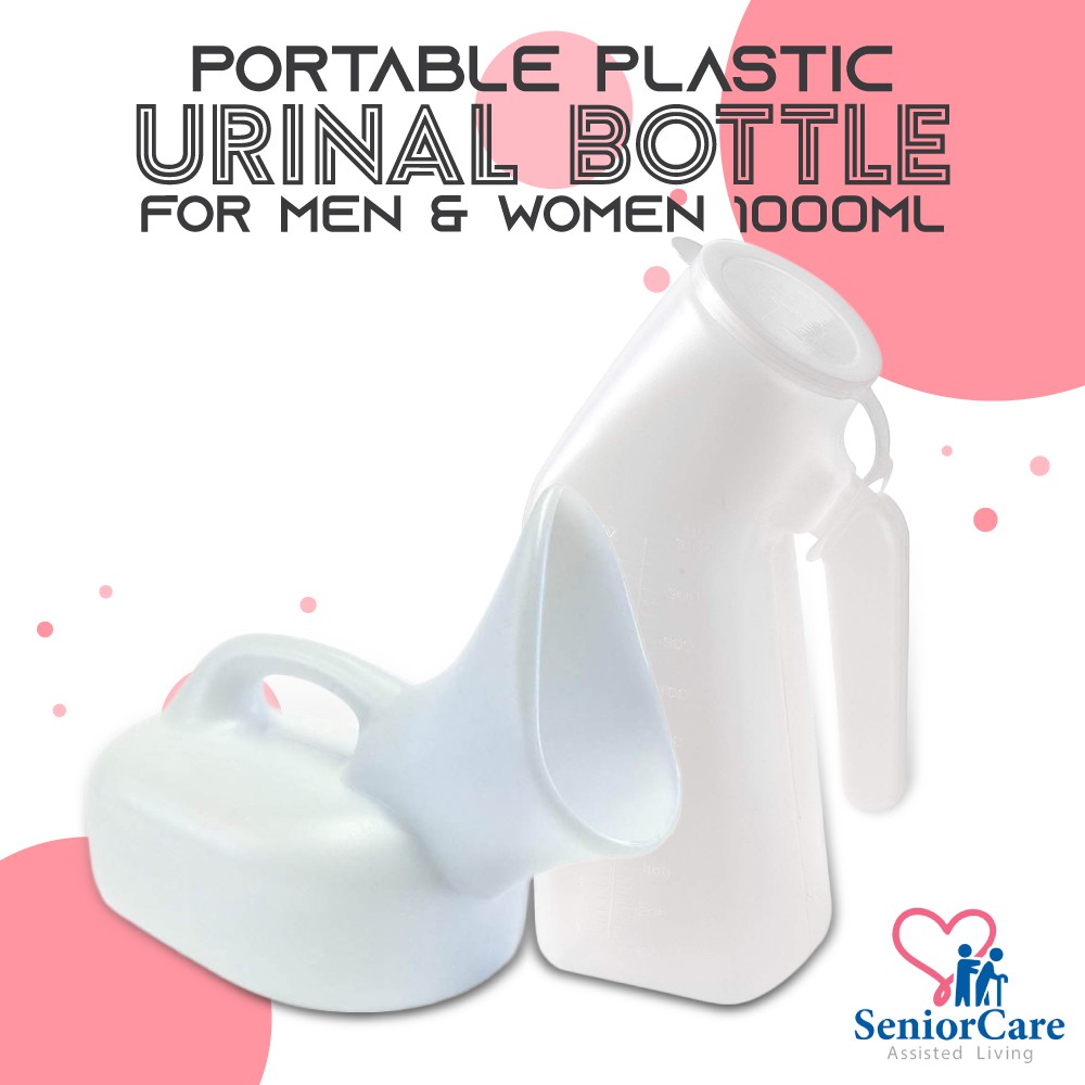 Portable Urinal Bottle - Clear Transparent Plastic Urine Container ...