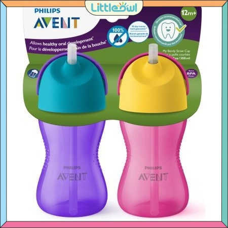 PHILIPS AVENT My Bendy Straw Cup Sippy Cup Straw Loose Pack 10oz(300ml ...