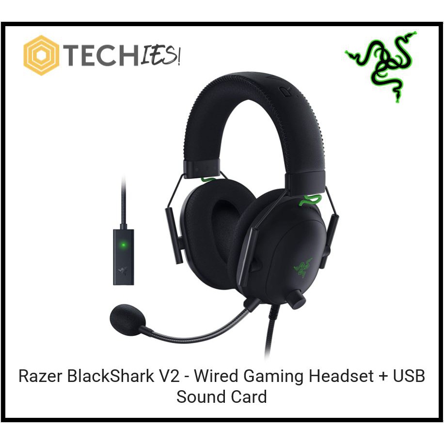 Razer BlackShark V2 - Wired Gaming Headset + USB Sound Card - FRML ...
