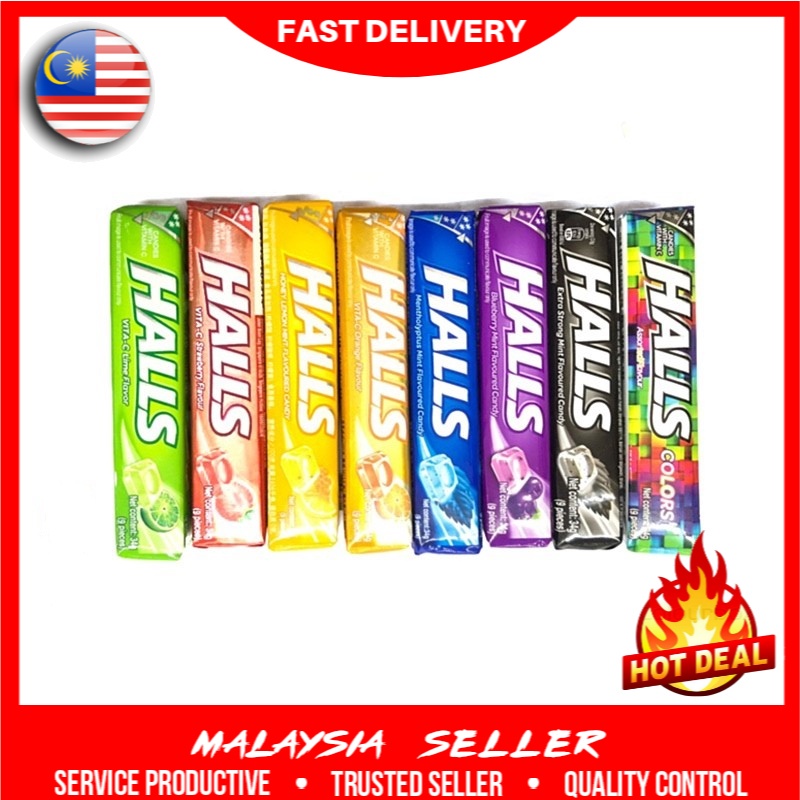 HALLS Flavoured Candy (34g) (9 pieces) | Shopee Singapore