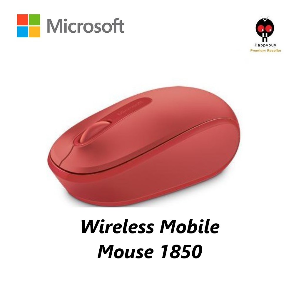Microsoft 1850 Wireless USB Optical Mobile Mouse (Black/Wool Blue/Flame ...
