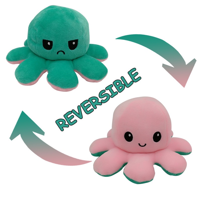 Ready Stock Reversible Bipolar Teeturtle Octopus Toy Plush Teeturtle ...