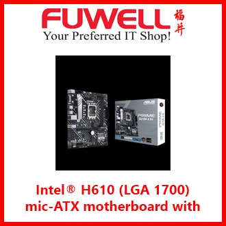 ASUS PRIME H610M-A D4 MATX Motherboard DDR4 Ram (LGA1700) | Shopee ...