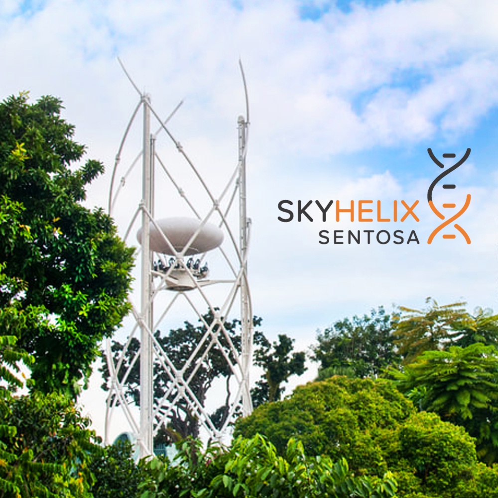 SkyHelix Sentosa (Open-dated) 360° views open-air panoramic ride ticket ...