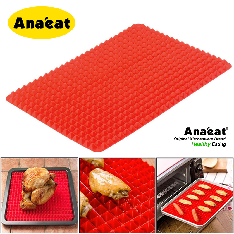 ANAEAT Practical Creative Pyramid Silicone Baking Mat Nonstick Pan Pad ...