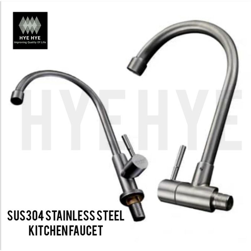 304 Stainless Steel Kitchen Faucet/Sink Tap/ Kitchen Tap/Pili Dapur ...